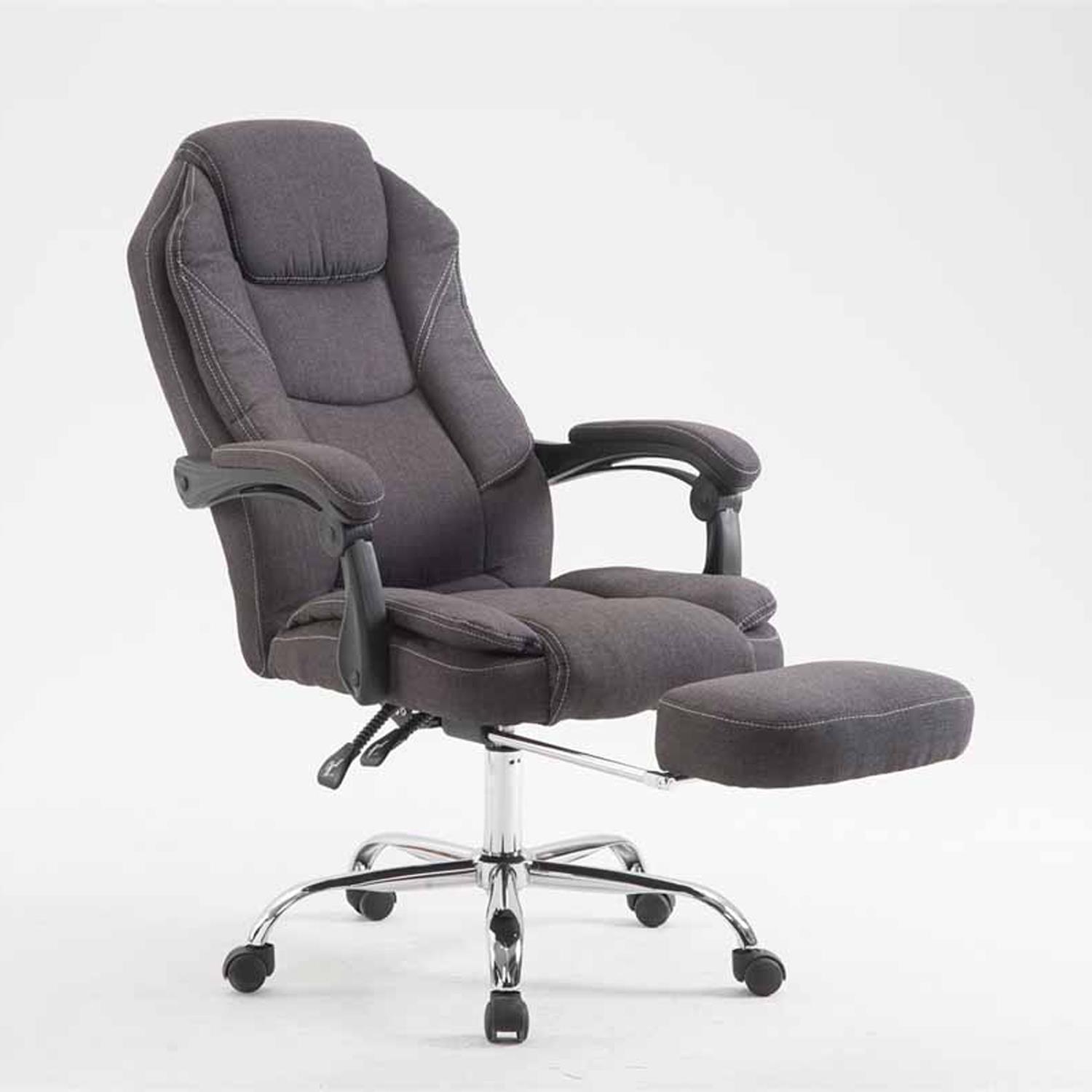 REACONDICIONADO Sillón de Oficina CASTI TELA, Reposapiés Extensible ...